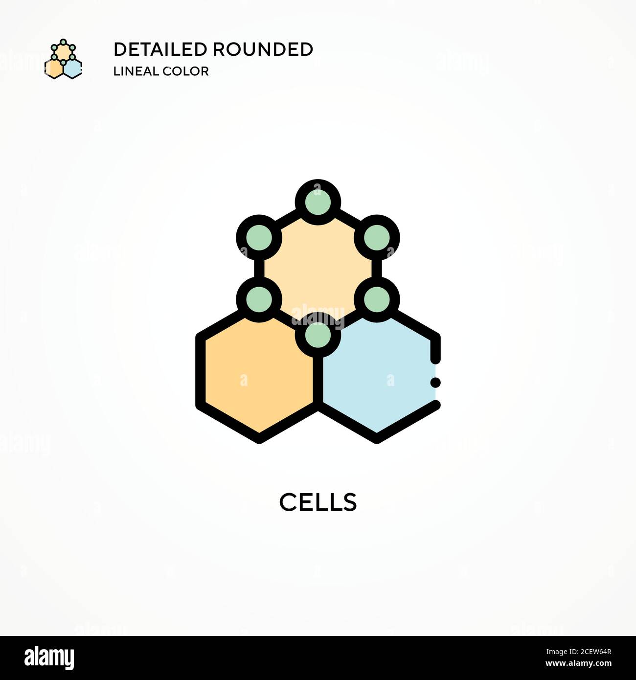 Cells vector icon. Modern vector illustration concepts. Easy to edit ...