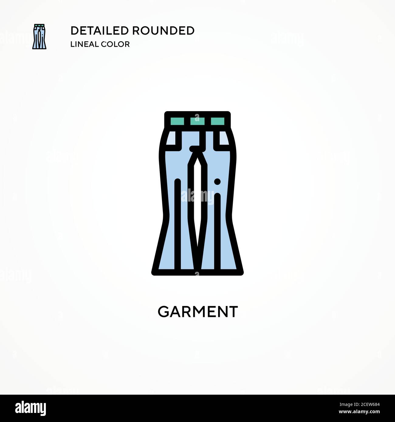 Garment vector icon. Modern vector illustration concepts. Easy to edit ...