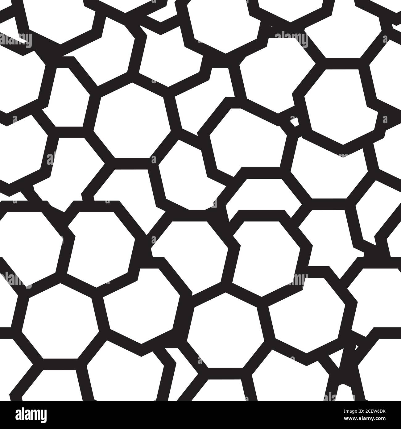Black And White Geometric Abstract Background Seamless Pattern Vector Illustration Stock Vector
