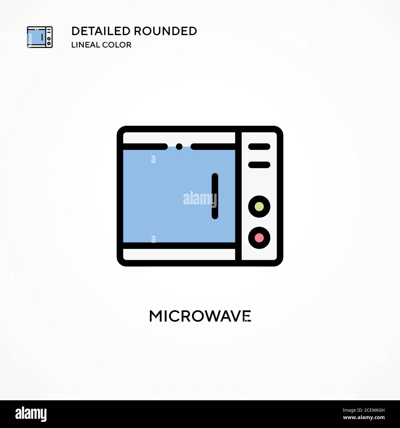 Microwave vector icon. Modern vector illustration concepts. Easy to ...