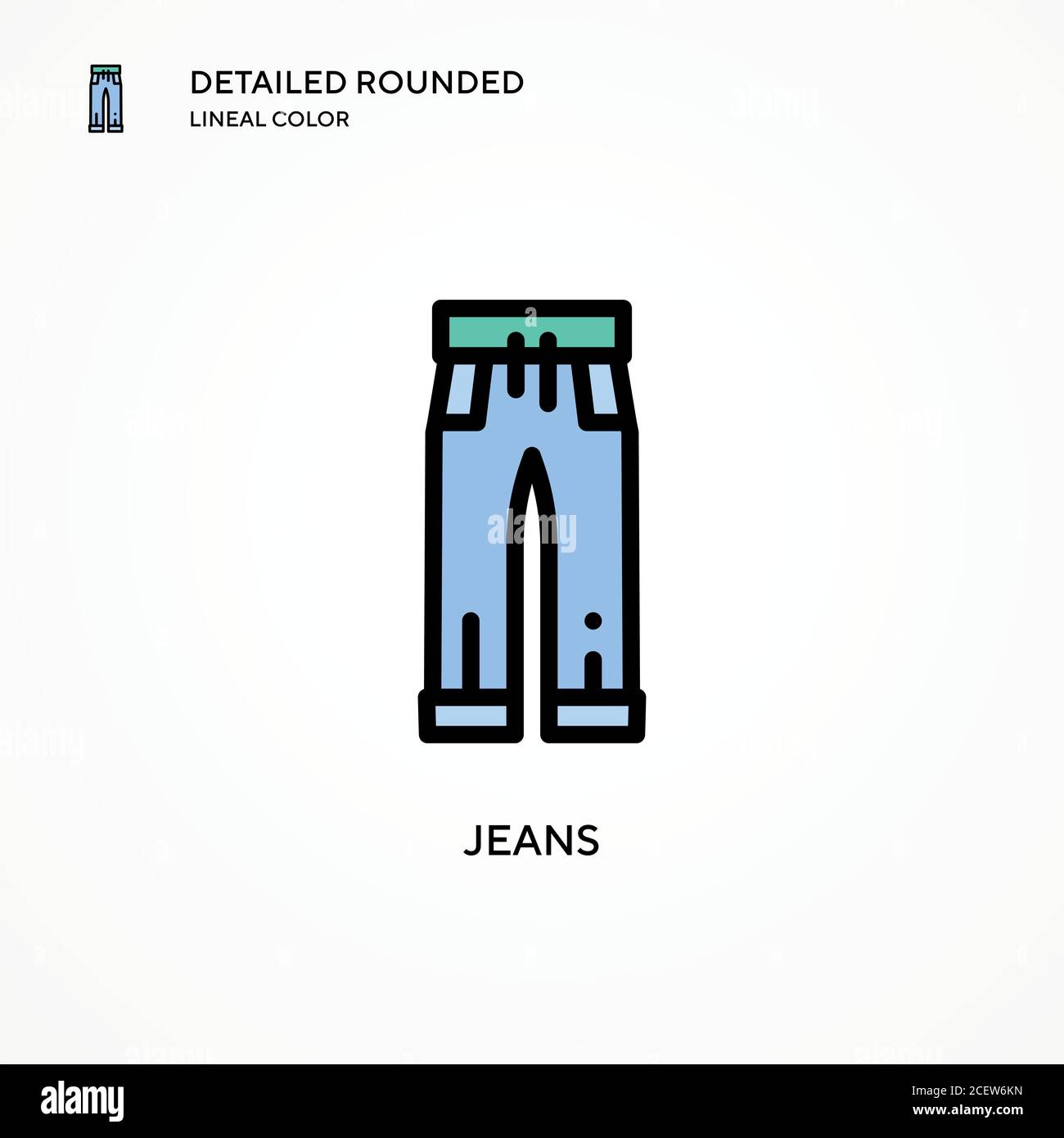 Jeans vector icon. Modern vector illustration concepts. Easy to edit ...