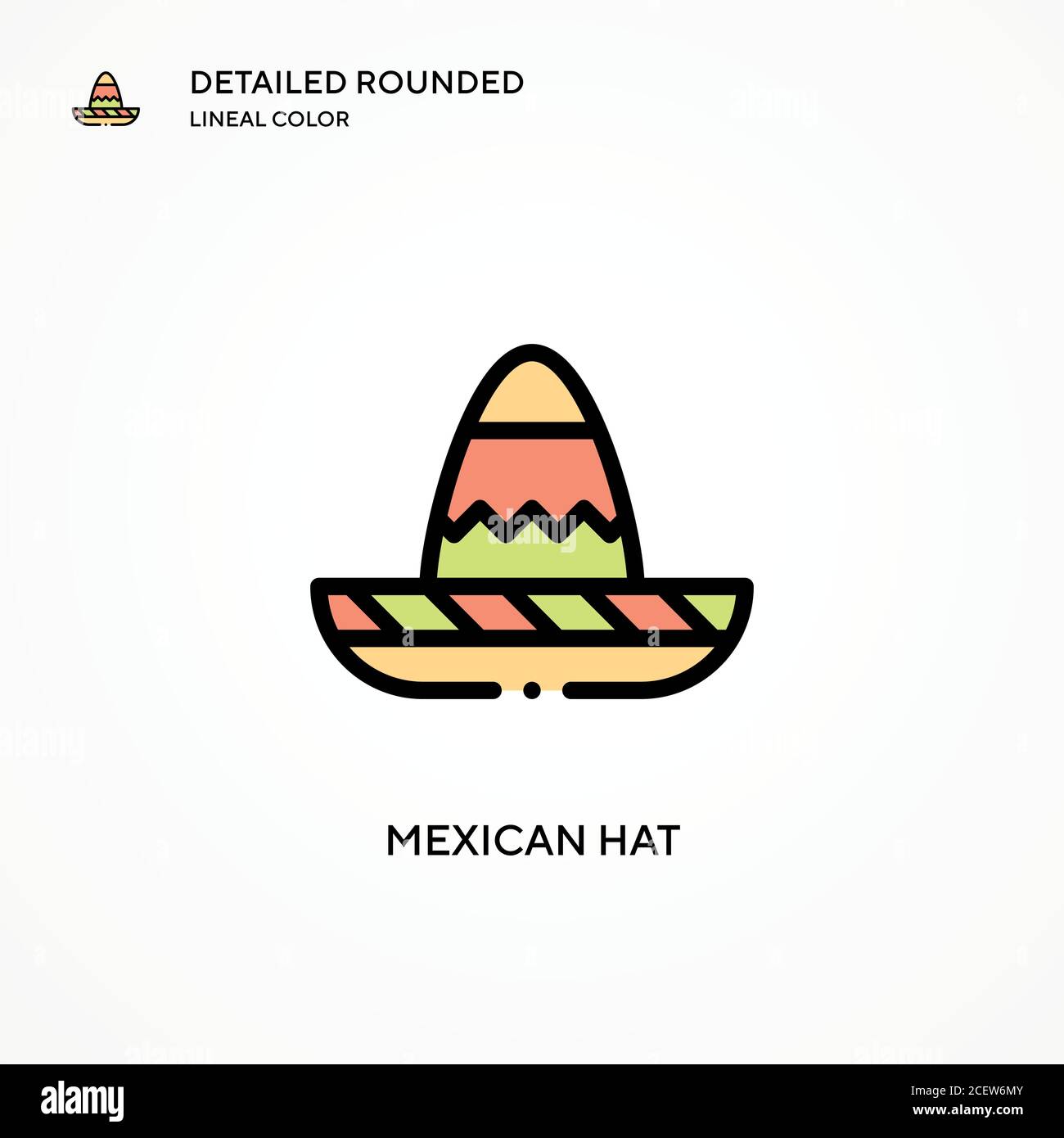 Mexican hat vector icon. Modern vector illustration concepts. Easy to ...