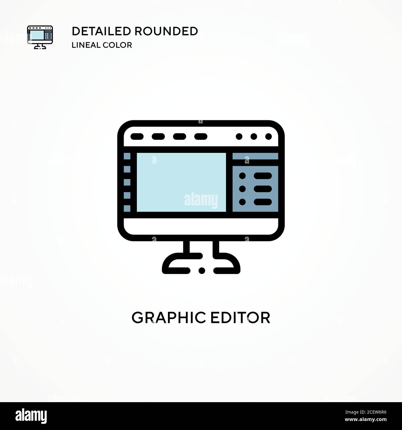 Graphic editor vector icon. Modern vector illustration concepts. Easy ...