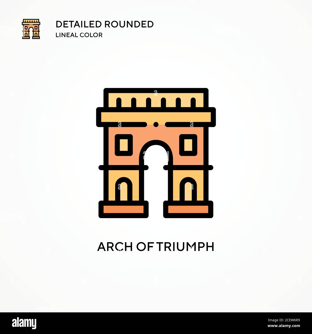 Arch of triumph vector icon. Modern vector illustration concepts. Easy ...