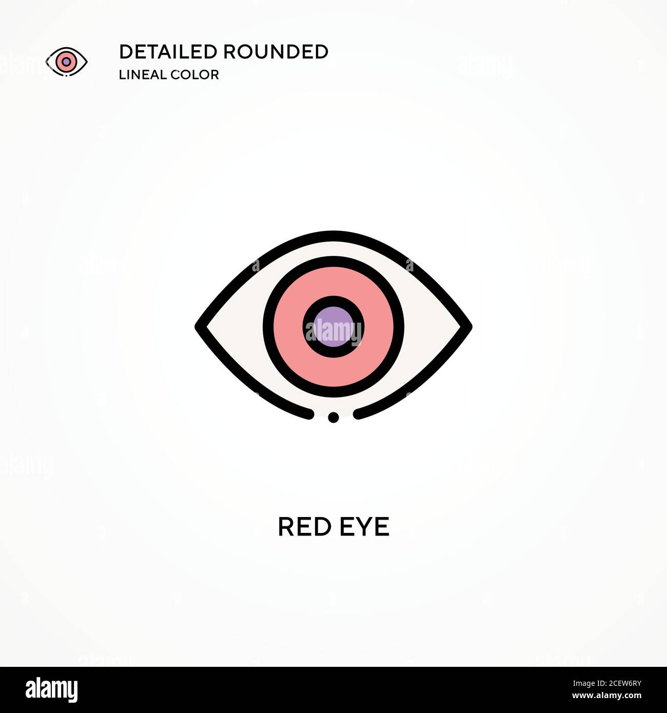 Red eye vector icon. Modern vector illustration concepts. Easy to edit ...
