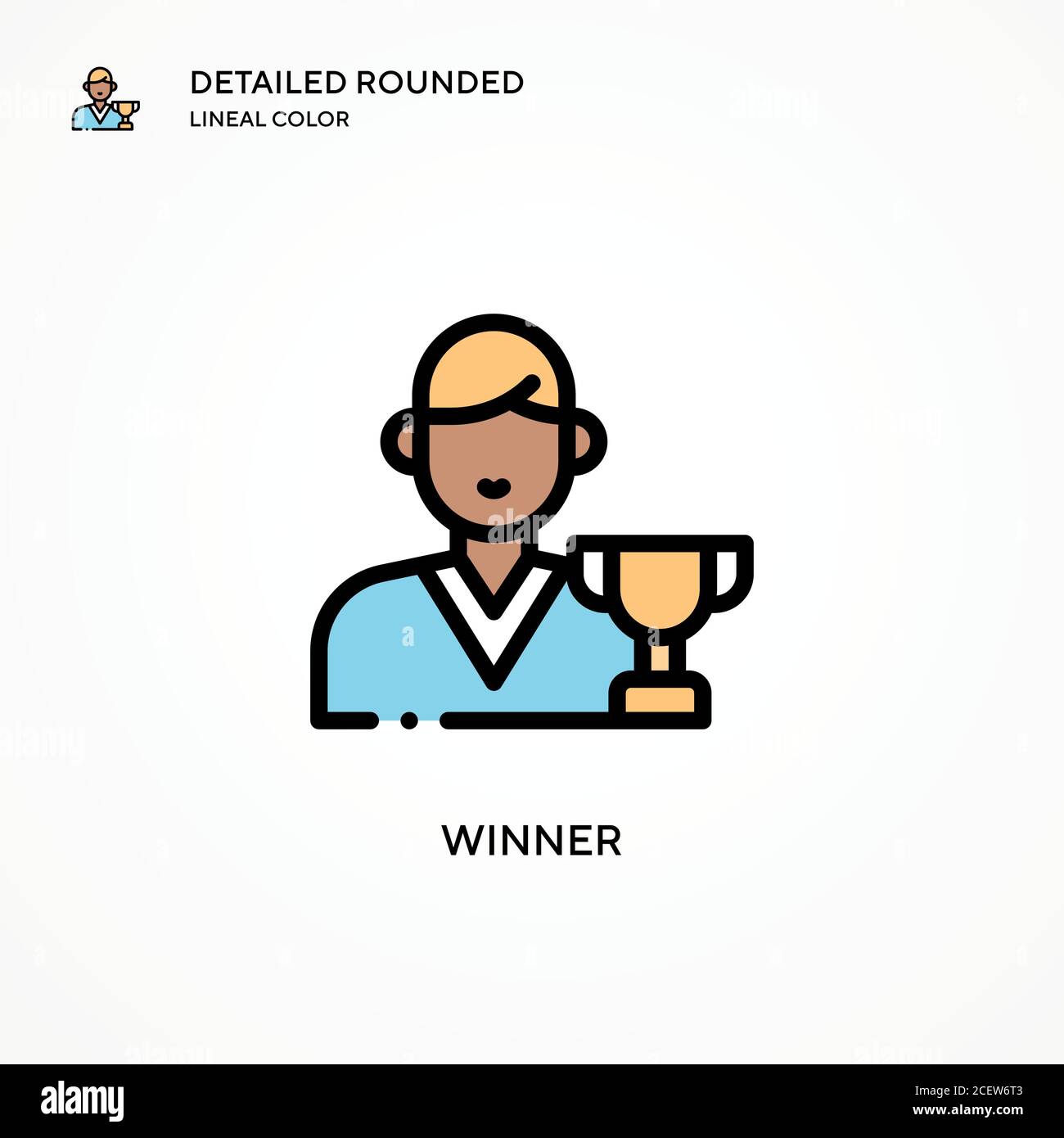Winner vector icon. Modern vector illustration concepts. Easy to edit ...