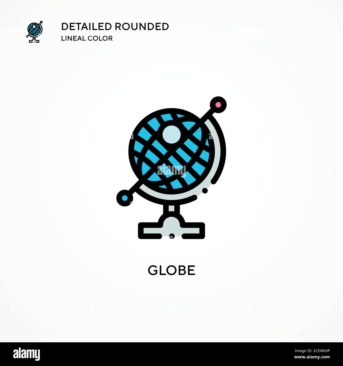 Globe vector icon. Modern vector illustration concepts. Easy to edit ...