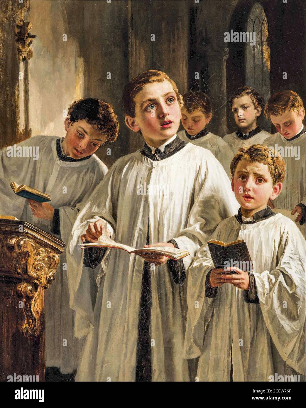 Anderson Sophie - the Choir Boys - British School - 19th Century Stock ...