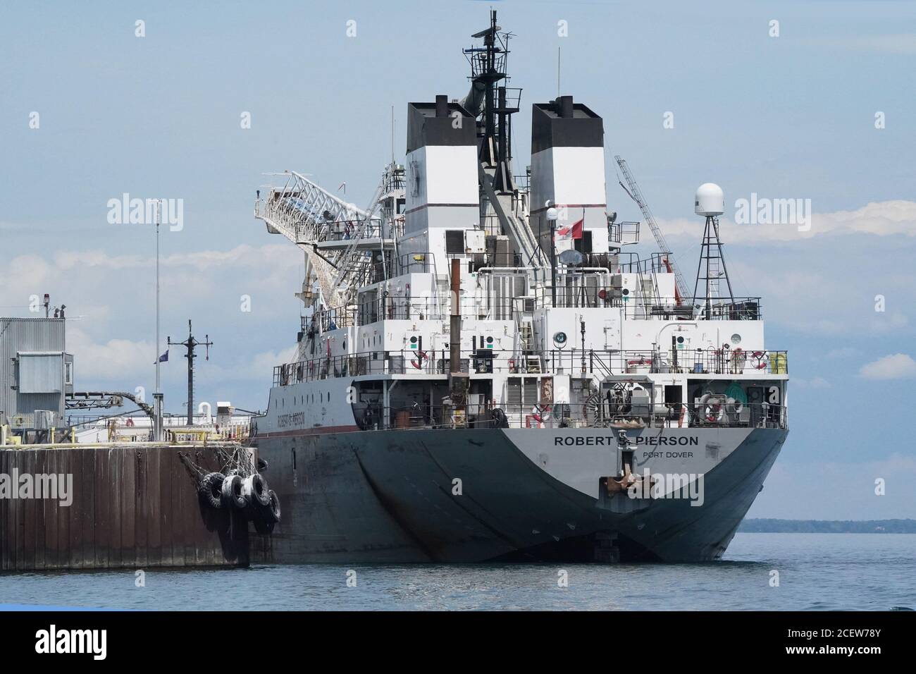 Great Lakes Shipping with large Pierson ship Stock Photo - Alamy