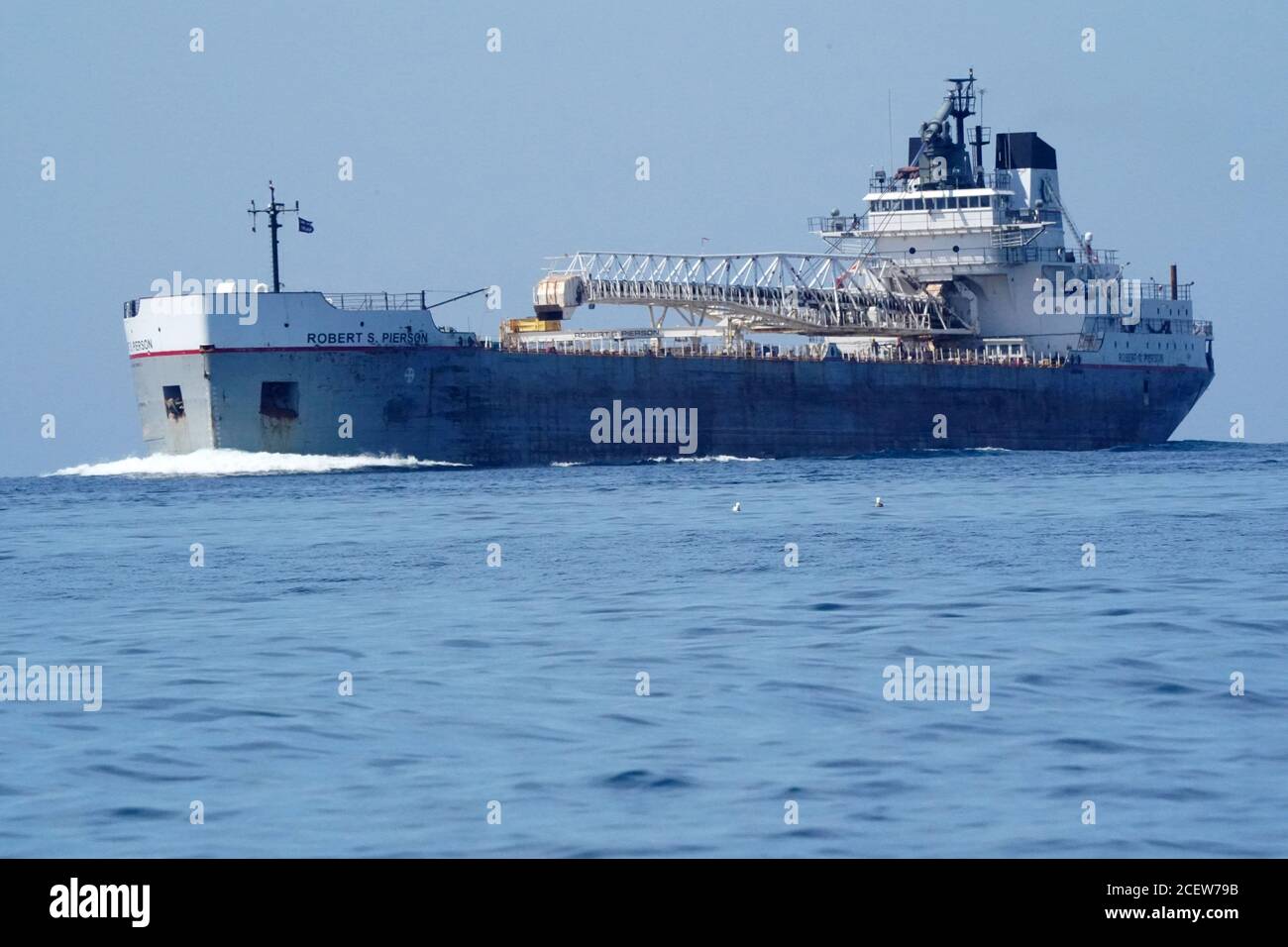 Great Lakes Shipping with large Pierson ship Stock Photo - Alamy