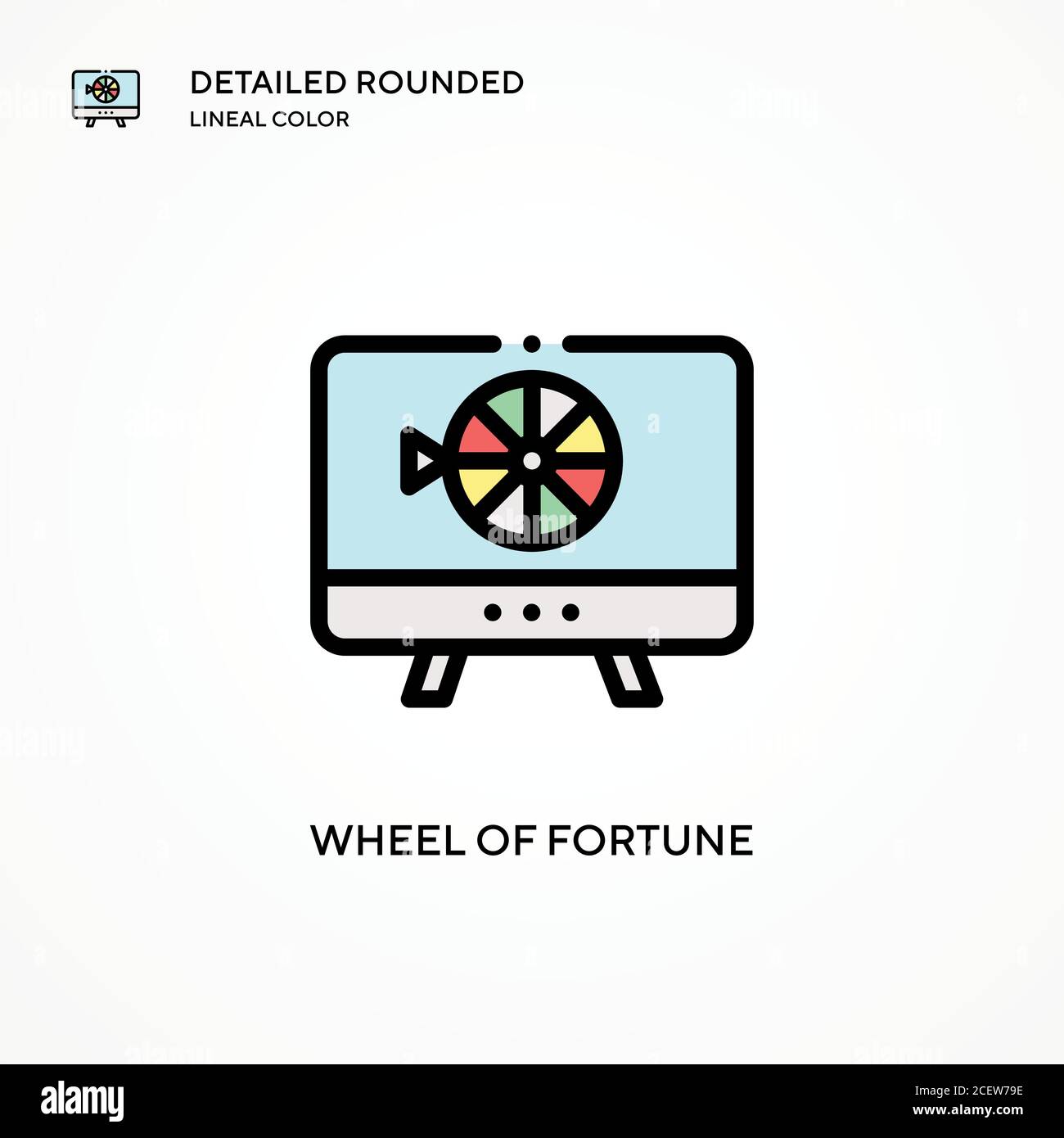 Wheel of fortune vector icon. Modern vector illustration concepts. Easy ...