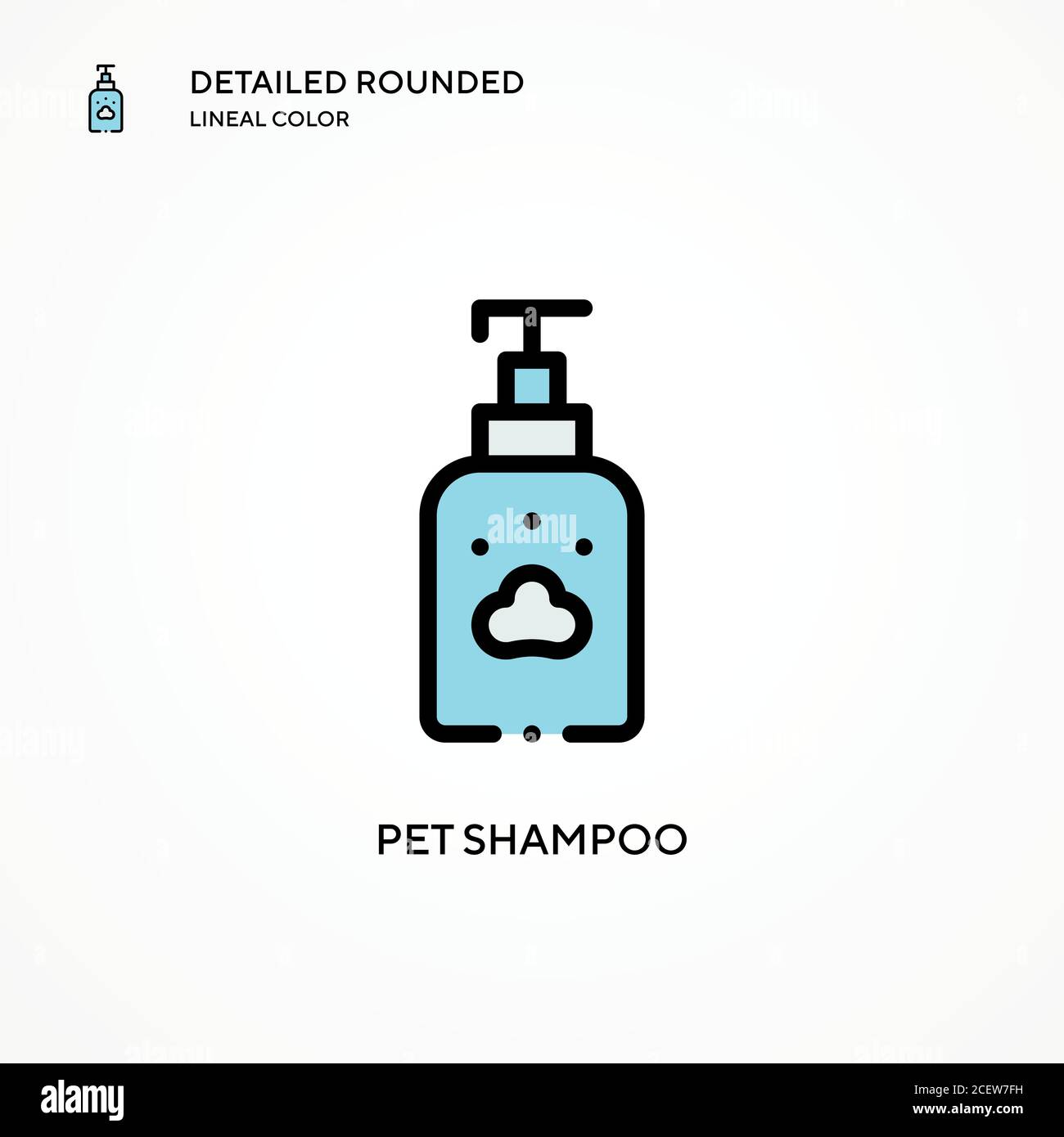 Pet shampoo vector icon. Modern vector illustration concepts. Easy to ...