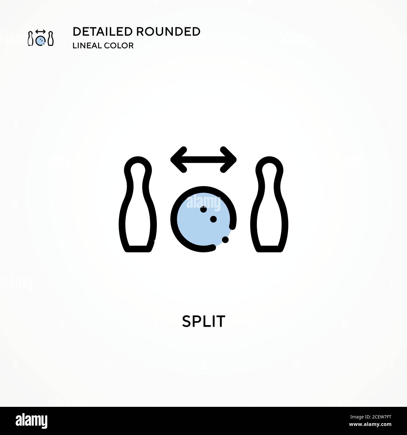 Split vector icon. Modern vector illustration concepts. Easy to edit ...