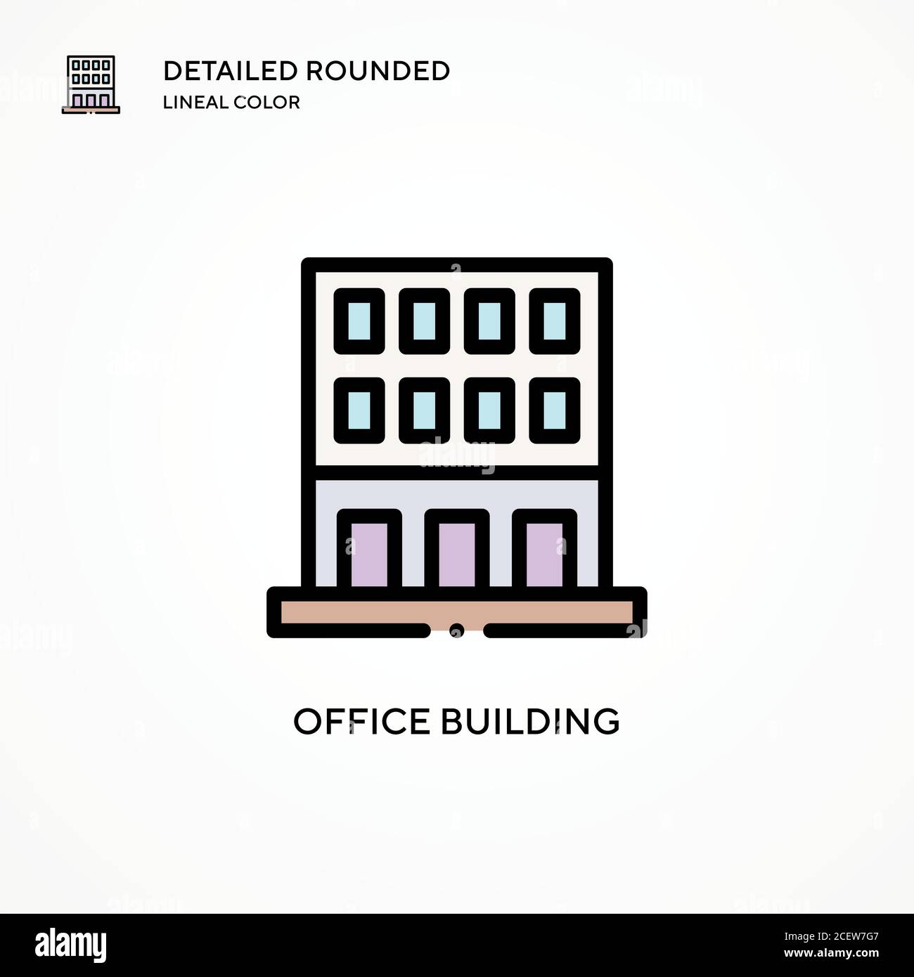 Office building vector icon. Modern vector illustration concepts. Easy ...