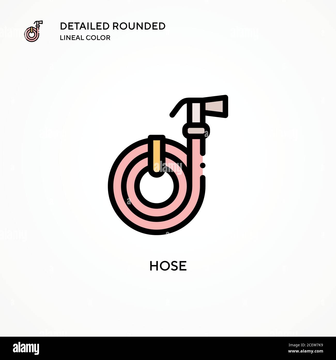 Hose vector icon. Modern vector illustration concepts. Easy to edit and ...