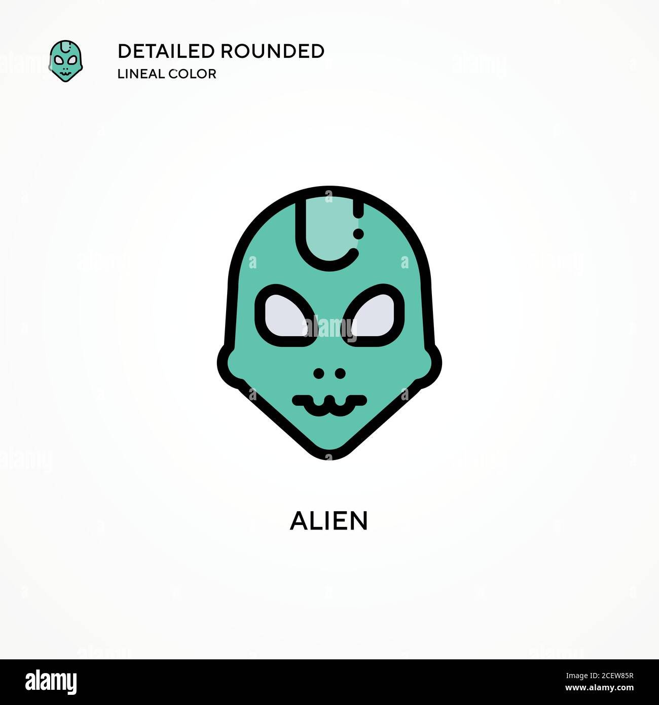 Alien vector icon. Modern vector illustration concepts. Easy to edit ...