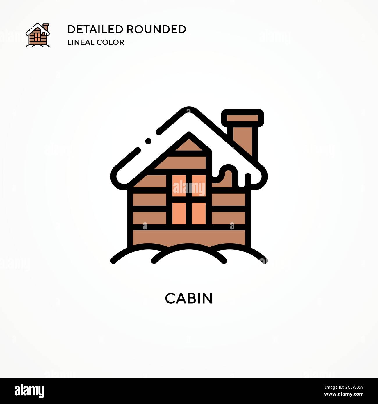 Cabin vector icon. Modern vector illustration concepts. Easy to edit ...
