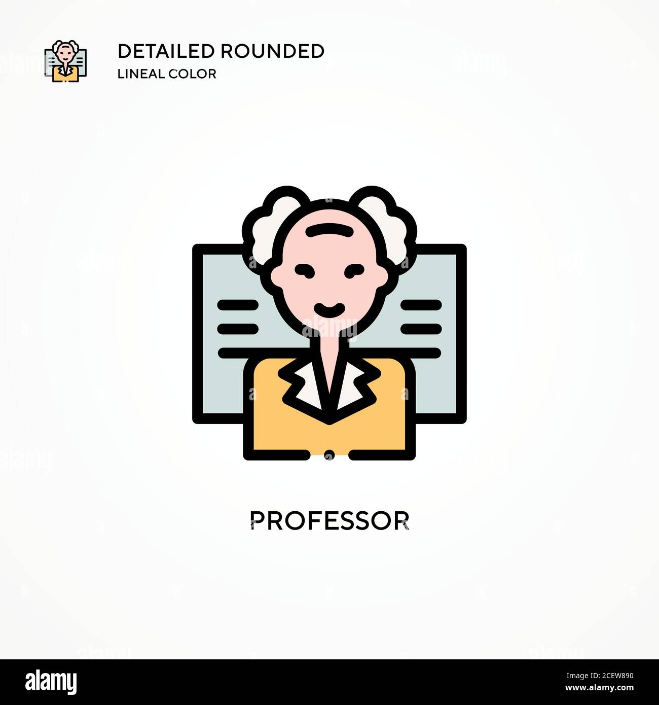 Professor vector icon. Modern vector illustration concepts. Easy to ...