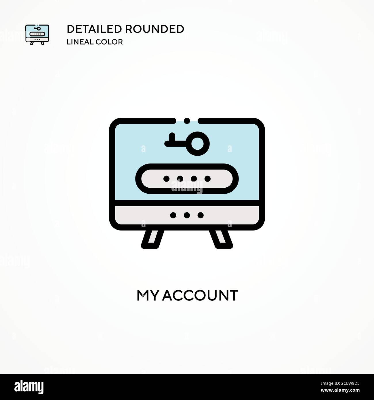My account vector icon. Modern vector illustration concepts. Easy to ...