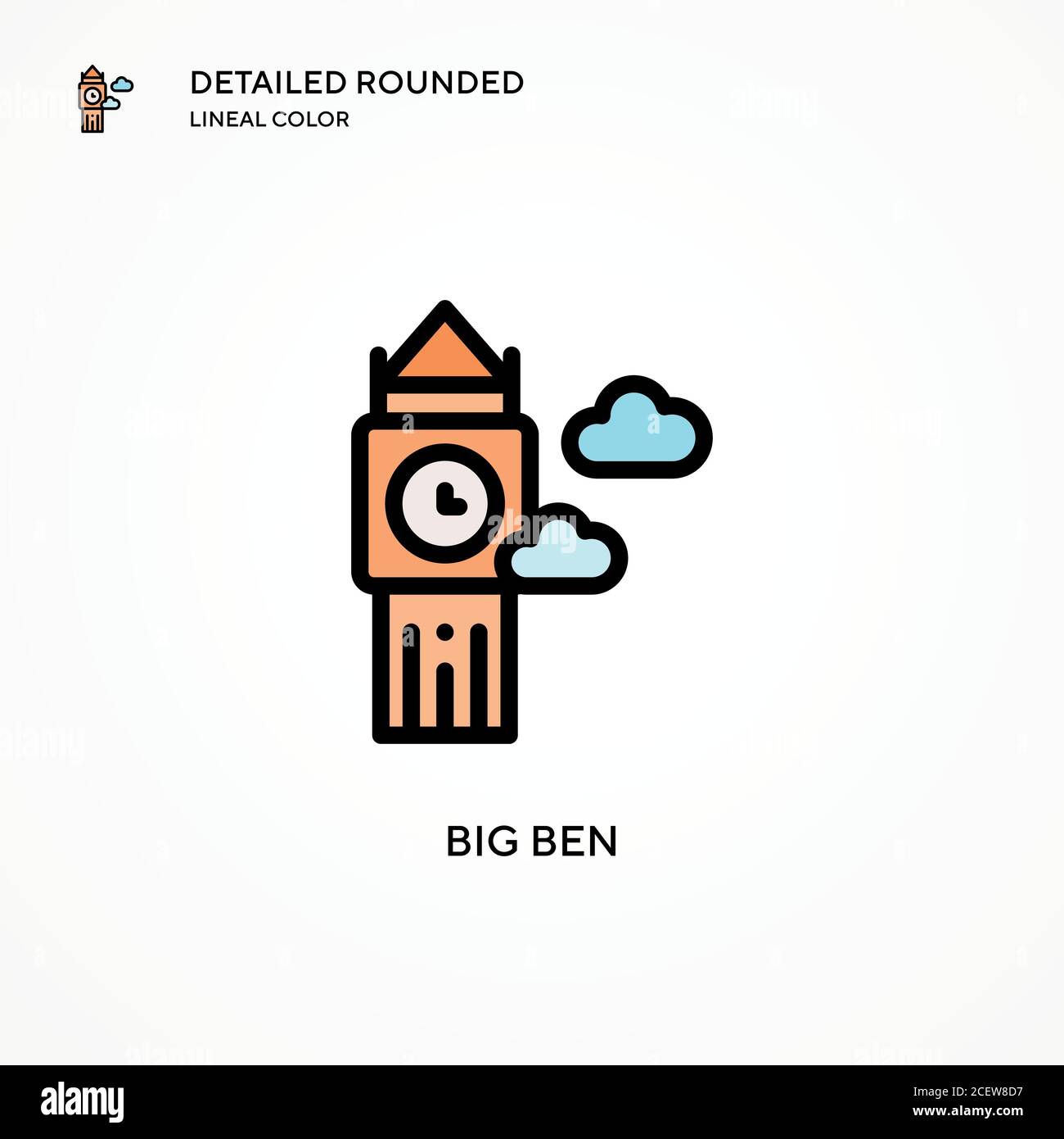 Big ben vector icon. Modern vector illustration concepts. Easy to edit ...