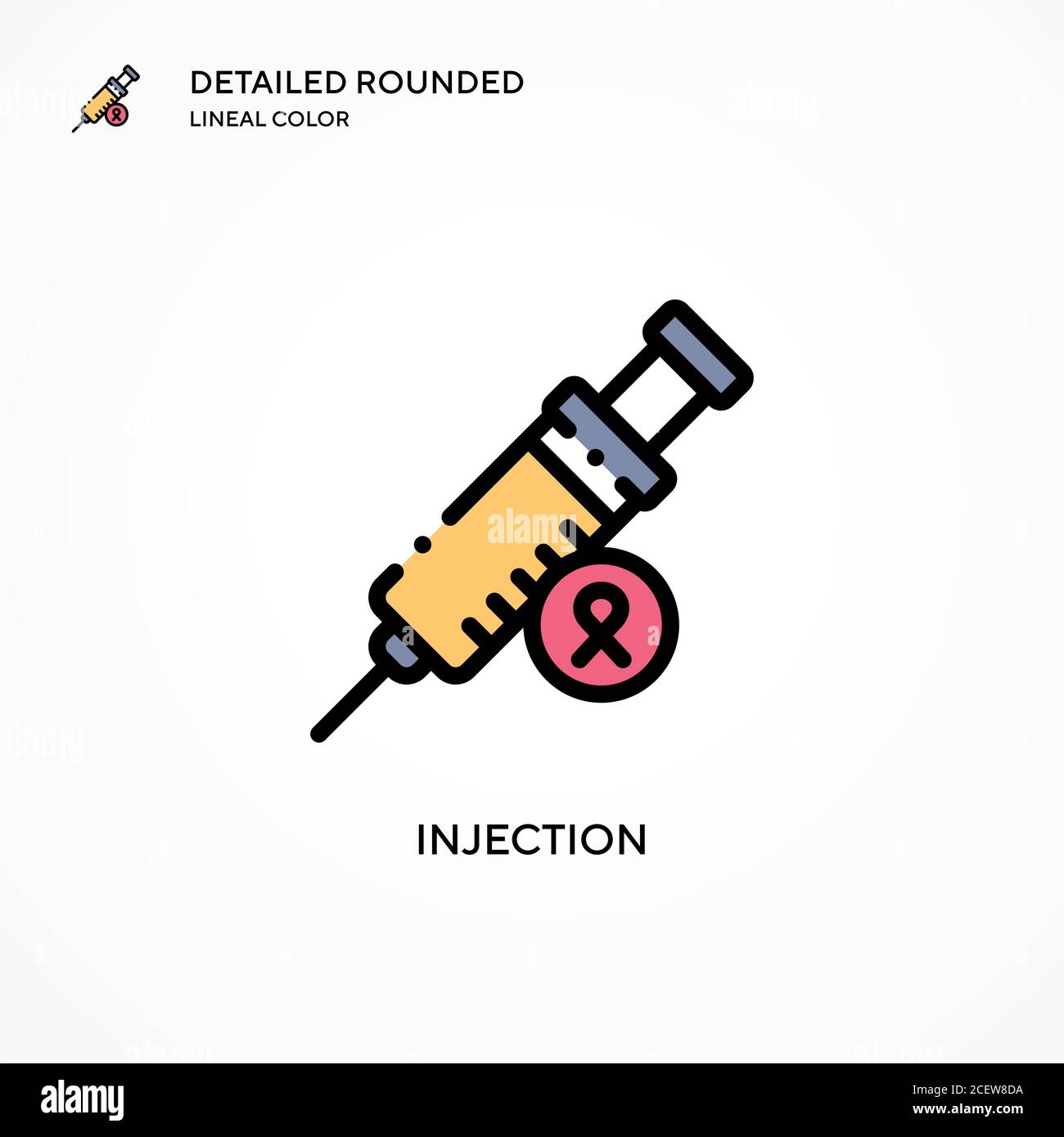 Injection vector icon. Modern vector illustration concepts. Easy to ...