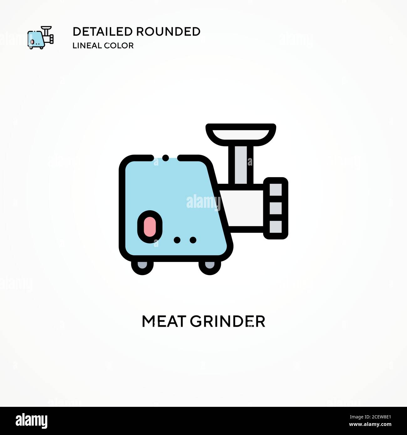 Meat grinder vector icon. Modern vector illustration concepts. Easy to ...