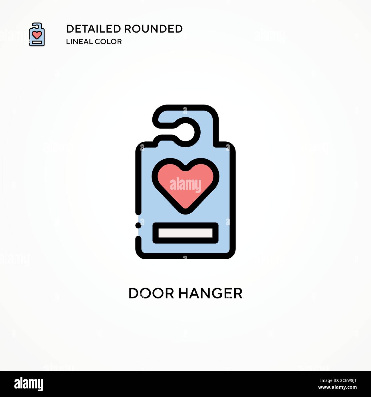 Door hanger vector icon. Modern vector illustration concepts. Easy to ...