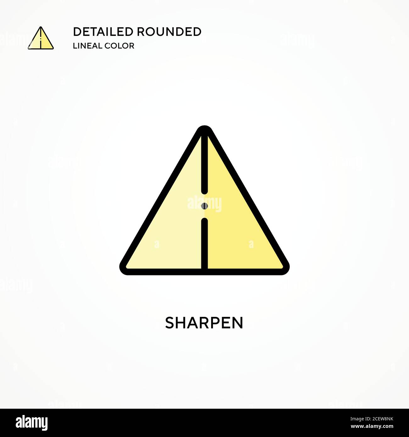 Sharpen vector icon. Modern vector illustration concepts. Easy to edit ...