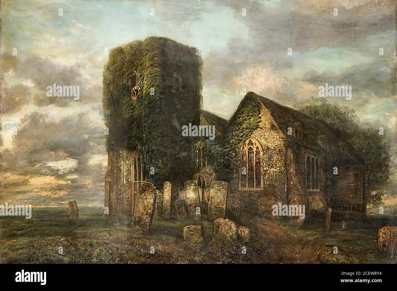 Anthony Henry Mark - the Old Church - British School - 19th Century ...