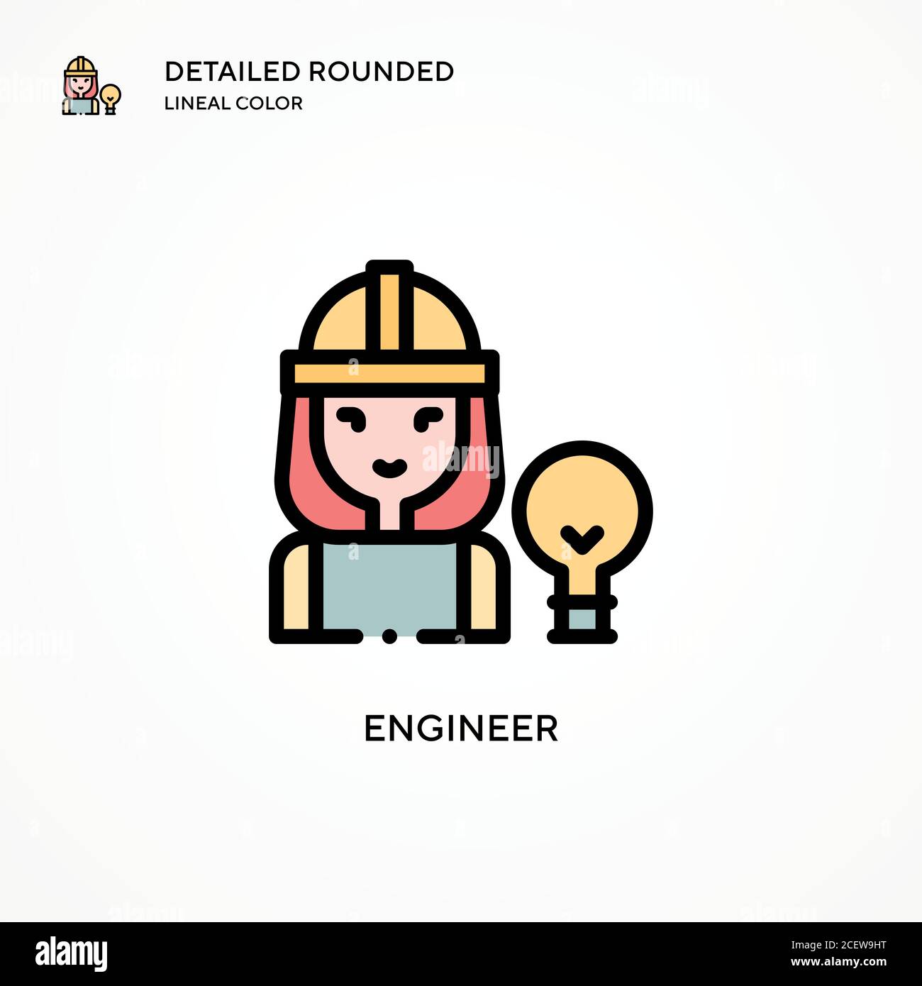 Engineer vector icon. Modern vector illustration concepts. Easy to edit ...