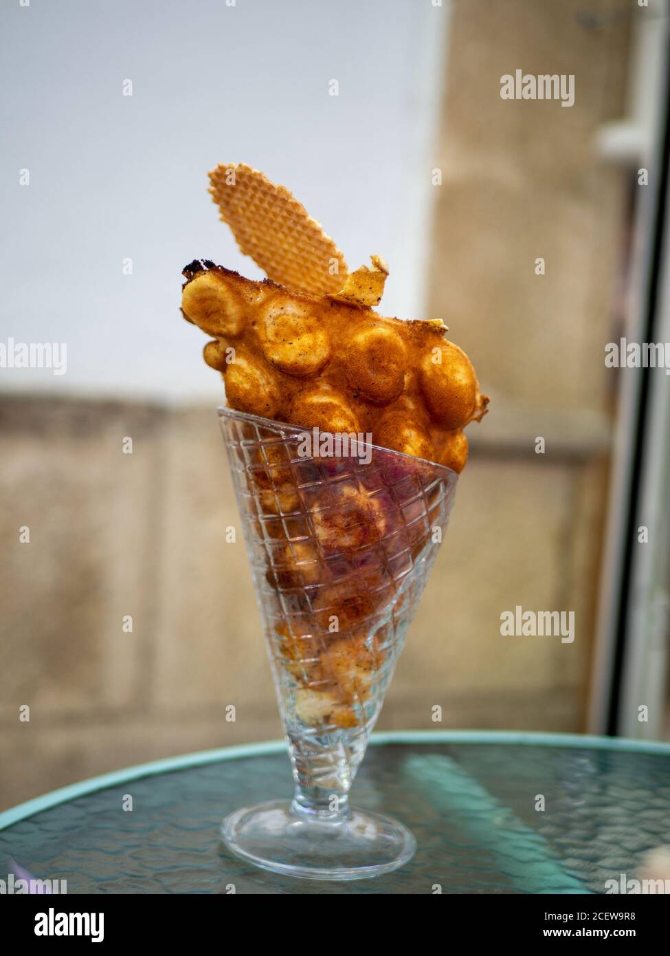 Waffle puffs hi-res stock photography and images - Alamy