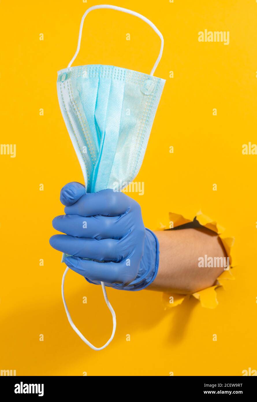 Torn face mask hi-res stock photography and images - Alamy