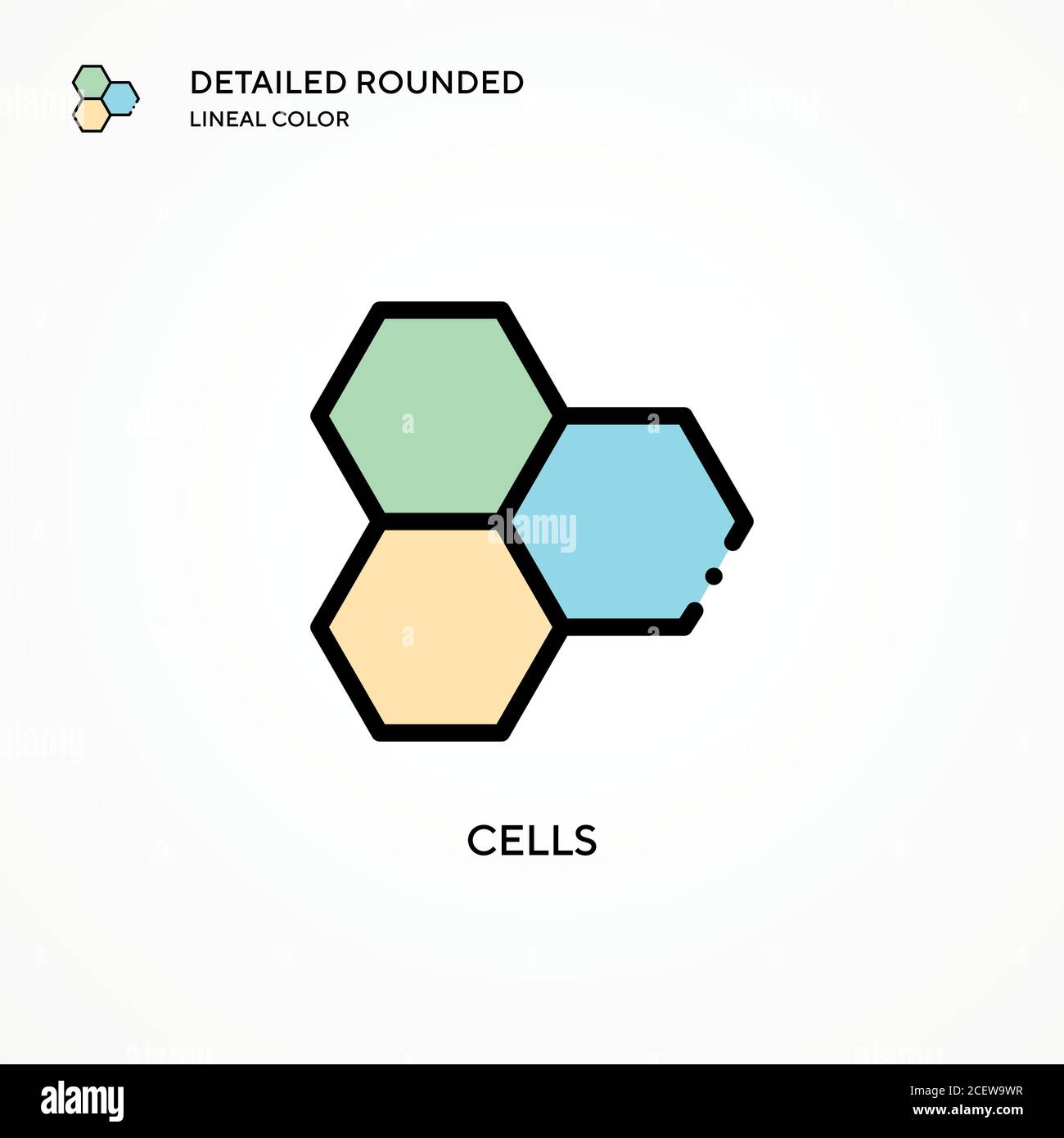 Cells vector icon. Modern vector illustration concepts. Easy to edit ...