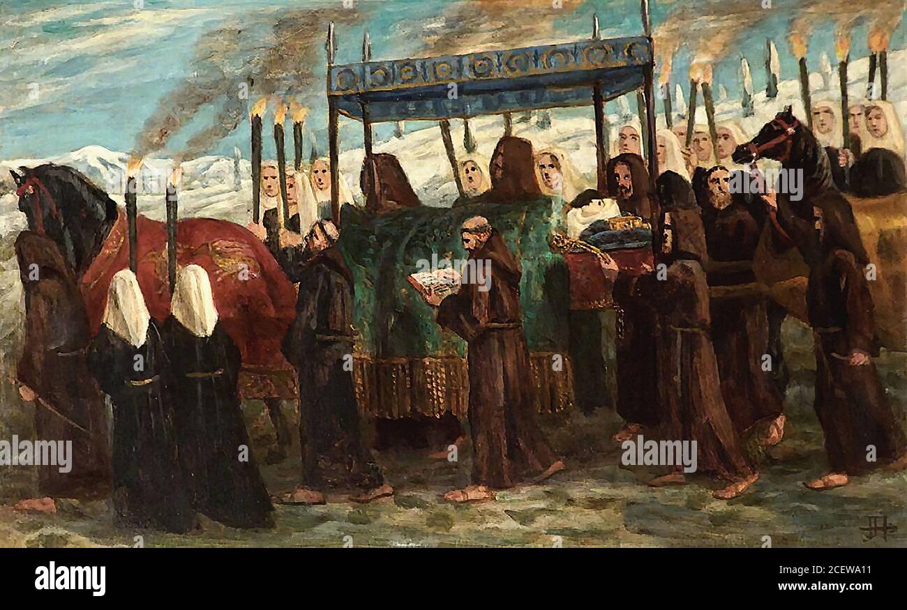 Archer James - How Sir Launcelot Carried Queen Guinivere to Her Tomb ...