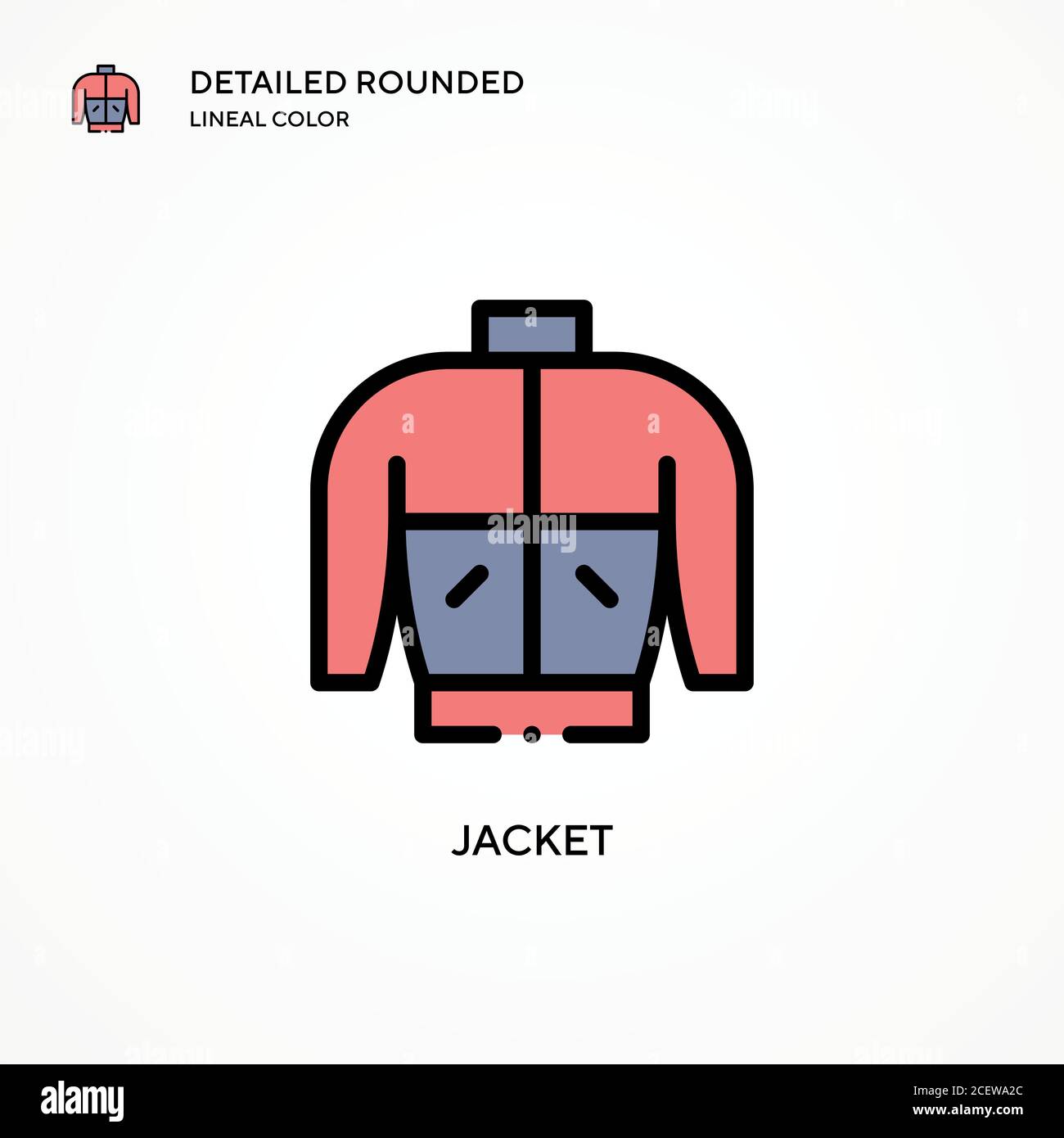 Jacket vector icon. Modern vector illustration concepts. Easy to edit ...