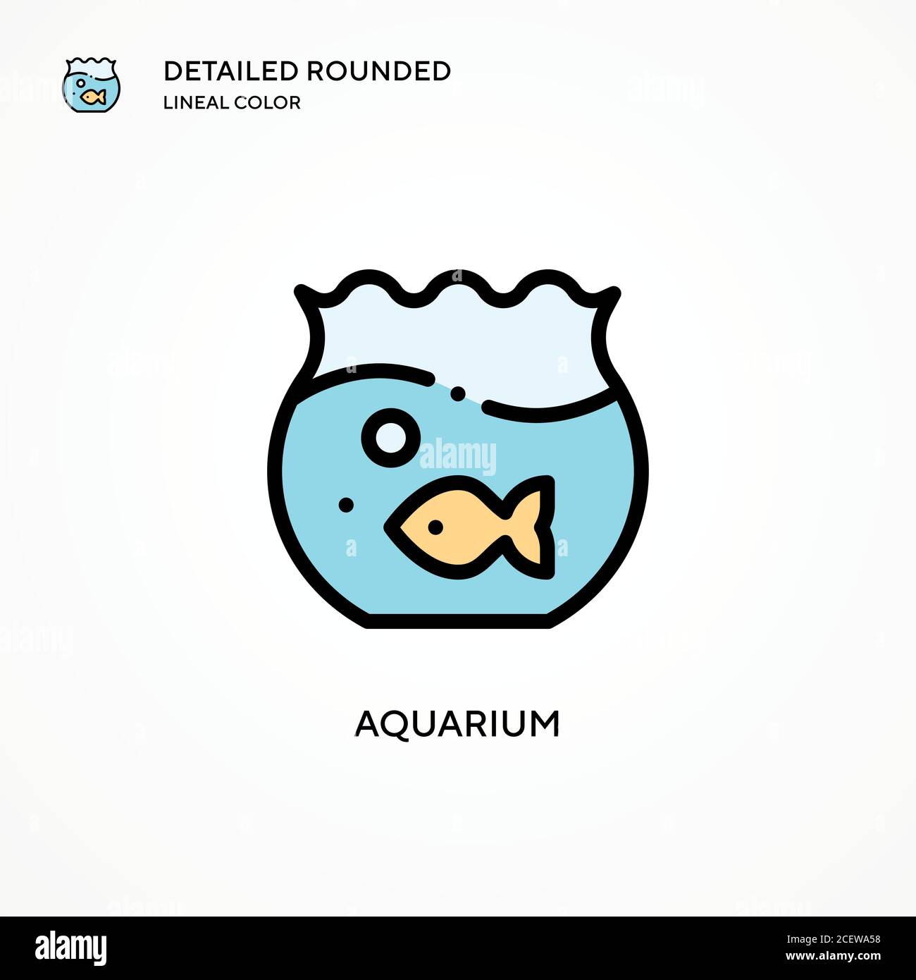 Aquarium vector icon. Modern vector illustration concepts. Easy to edit ...