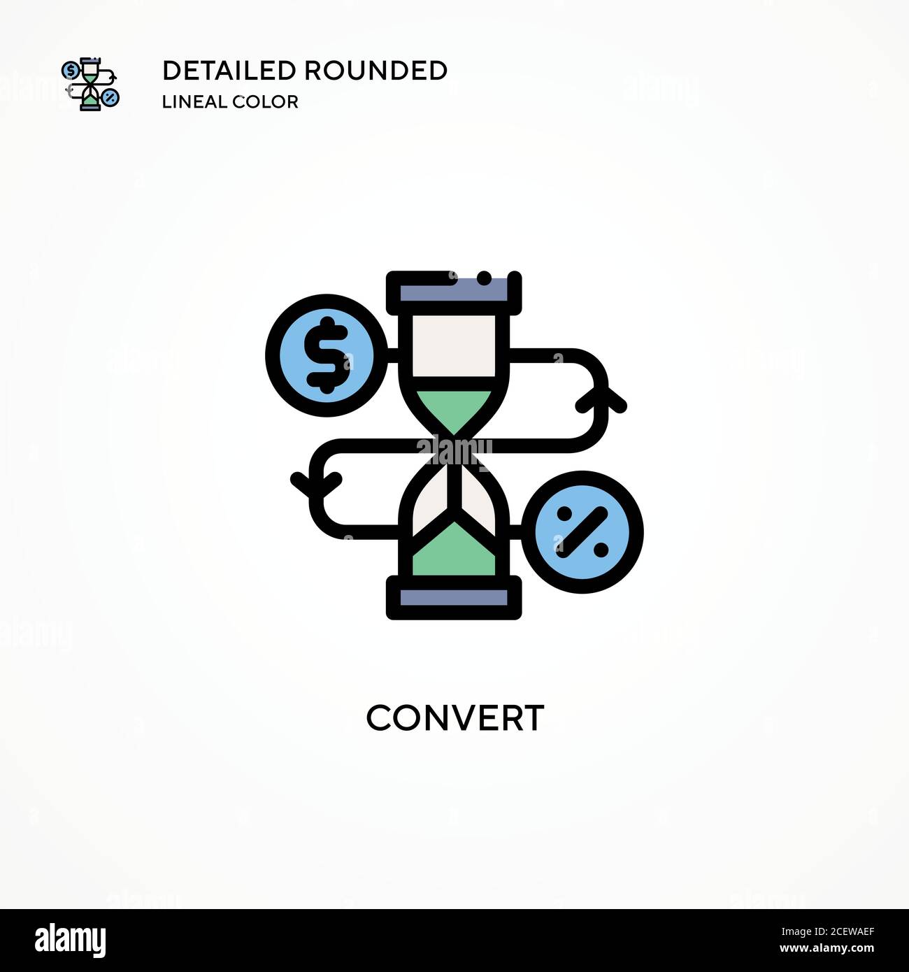 Convert vector icon. Modern vector illustration concepts. Easy to edit ...