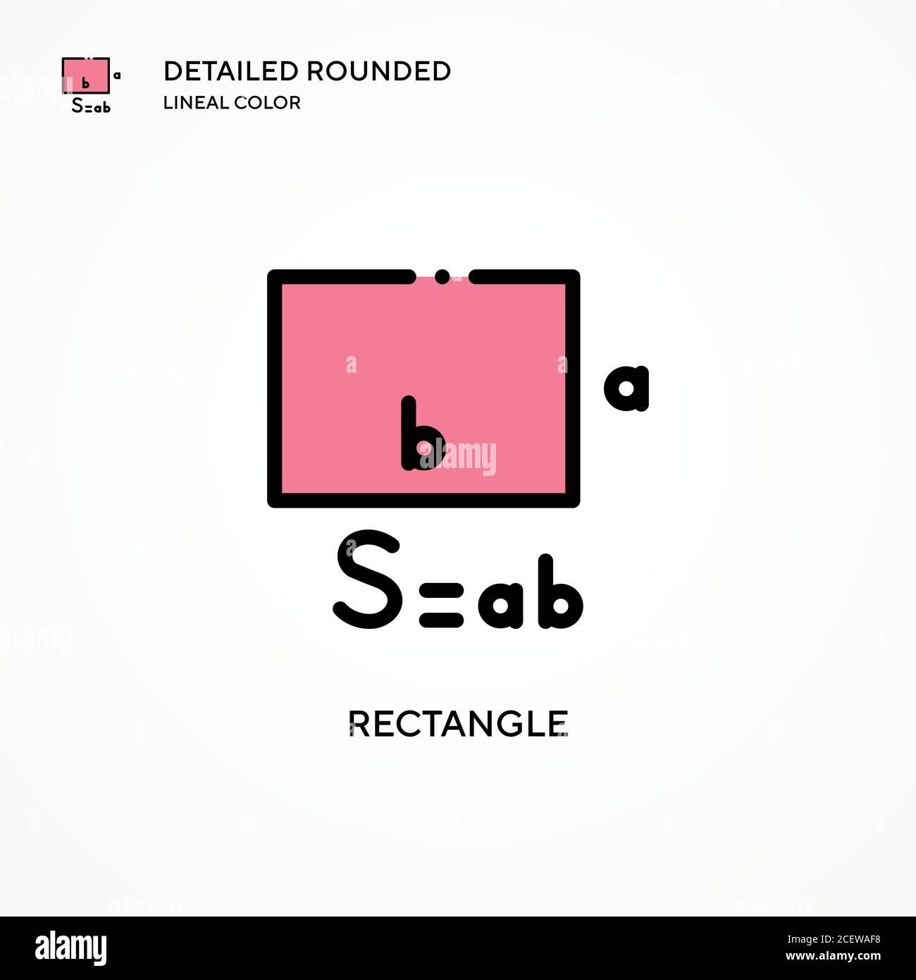 Rectangle vector icon. Modern vector illustration concepts. Easy to ...