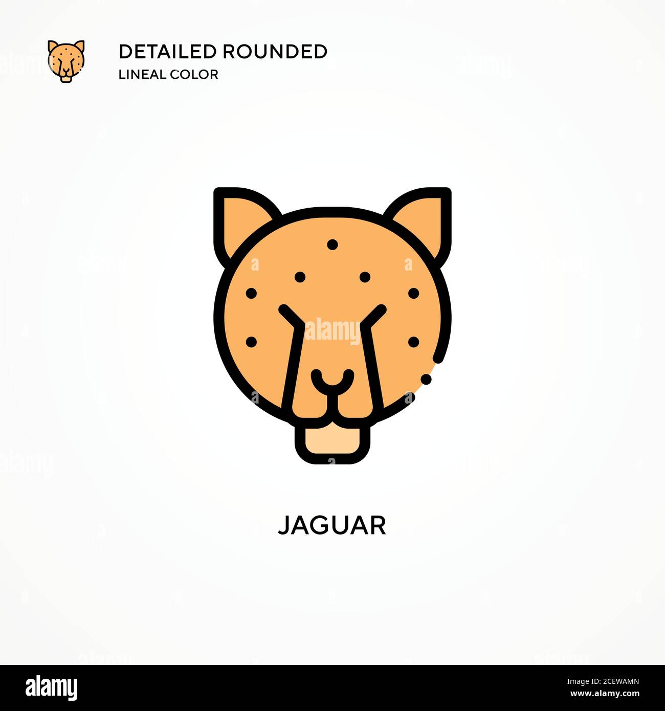 Jaguar vector icon. Modern vector illustration concepts. Easy to edit ...
