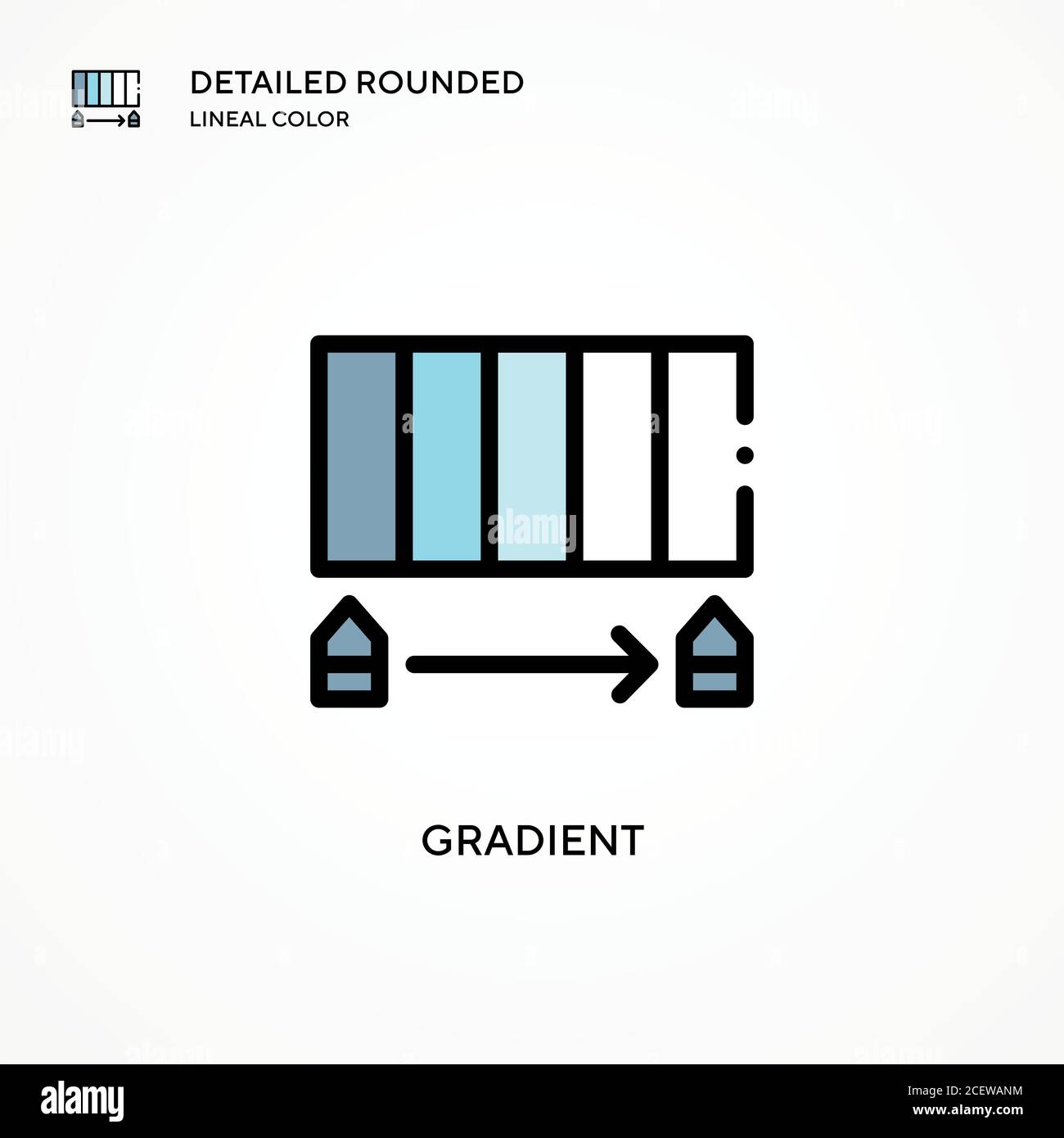 Gradient vector icon. Modern vector illustration concepts. Easy to edit ...