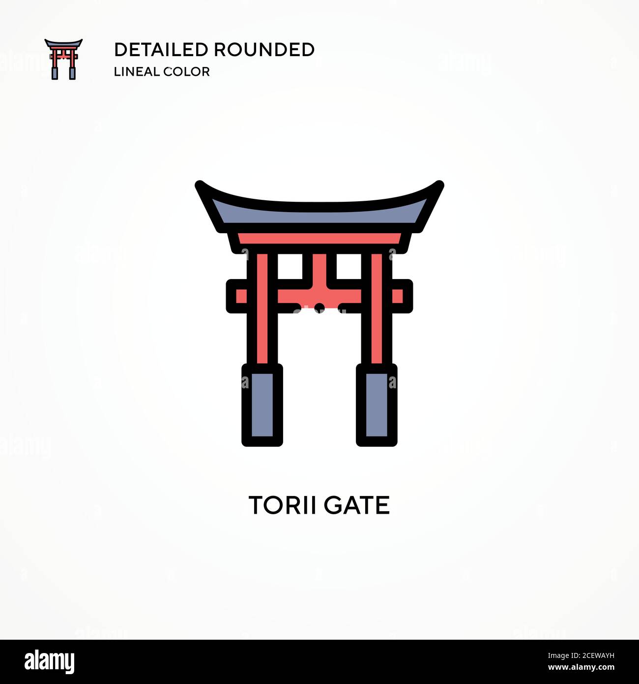 Torii gate vector icon. Modern vector illustration concepts. Easy to ...