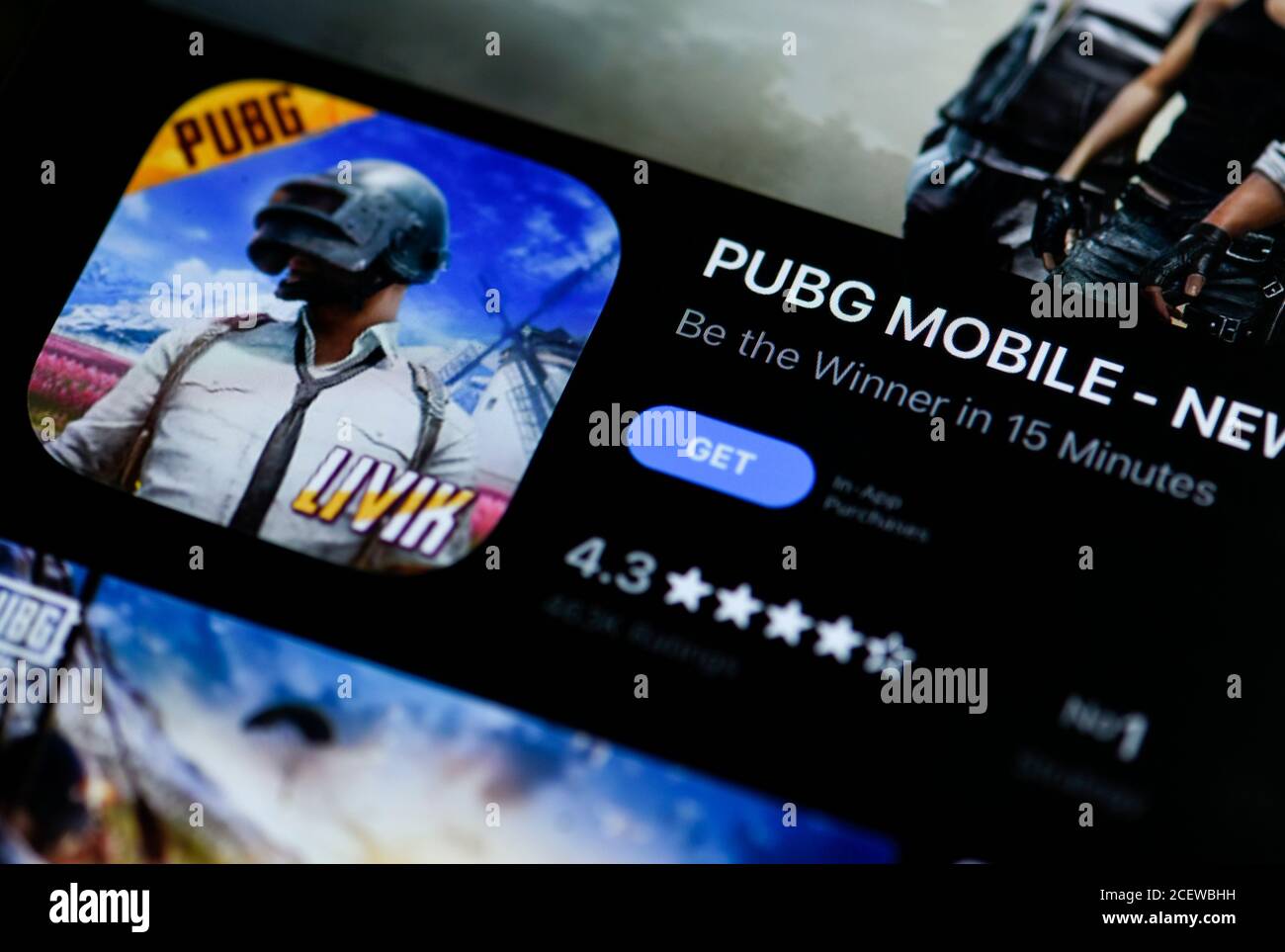 Popular mobile gaming app pubg hi-res stock photography and images - Alamy