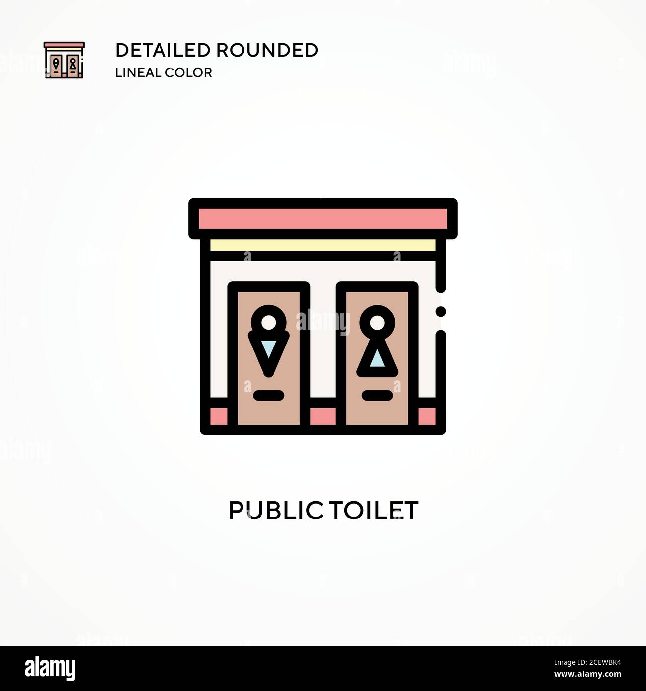 Public toilet vector icon. Modern vector illustration concepts. Easy to ...