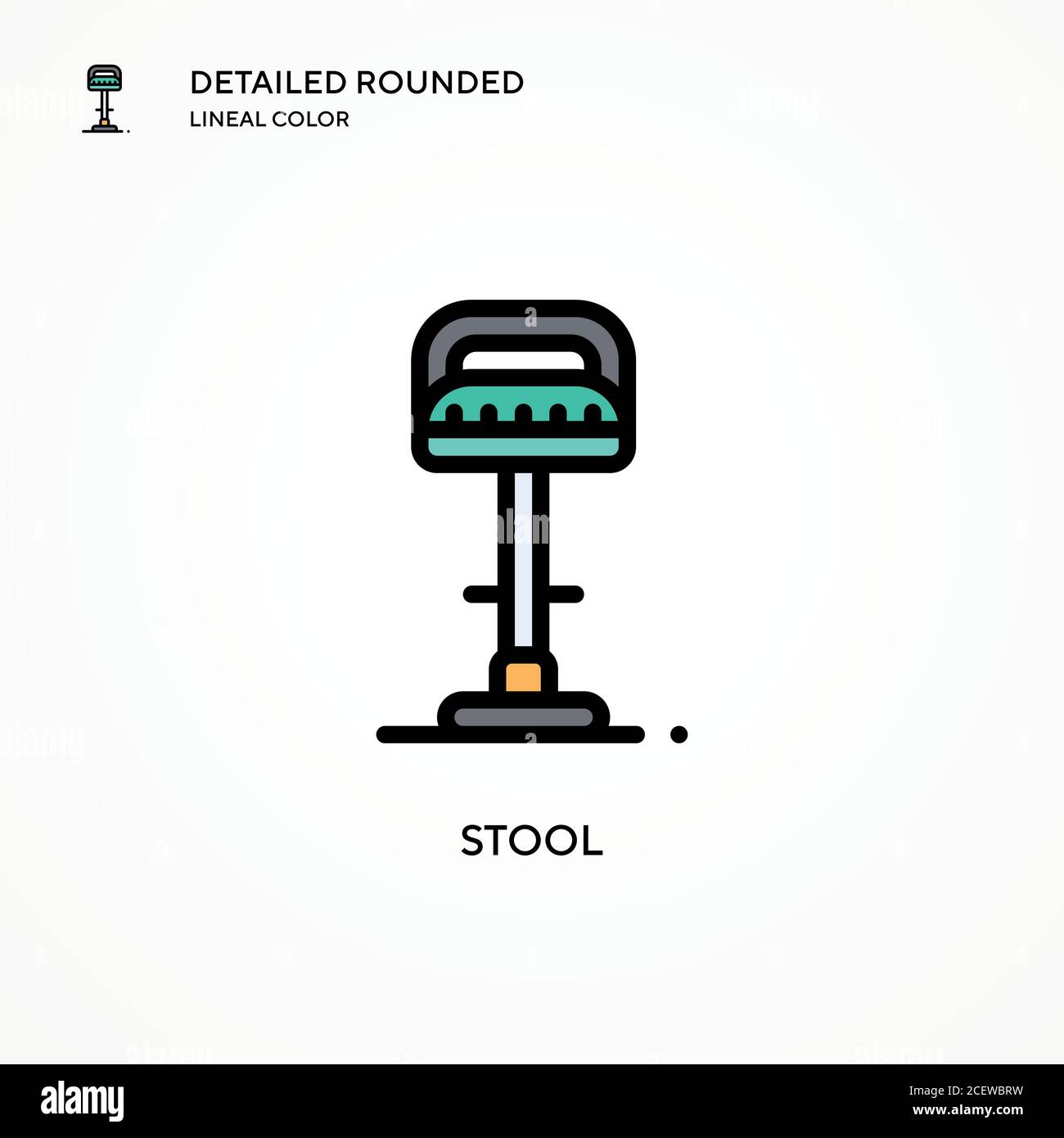 Stool vector icon. Modern vector illustration concepts. Easy to edit ...