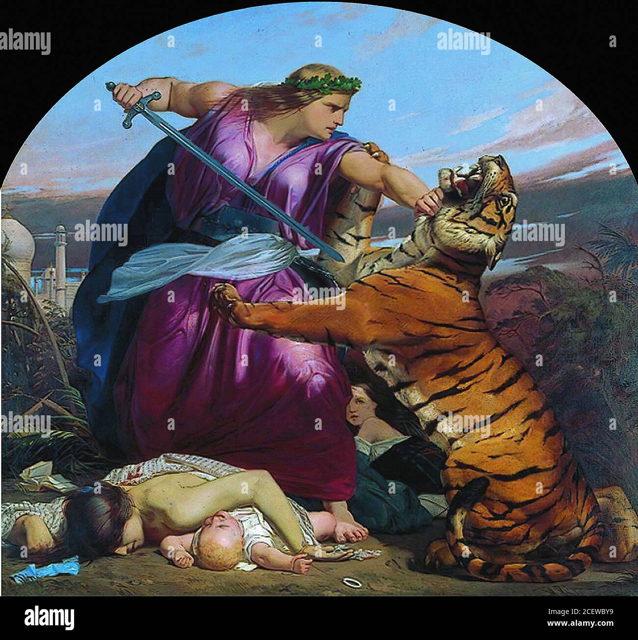 Armitage Edward - Retribution - British School - 19th Century Stock ...