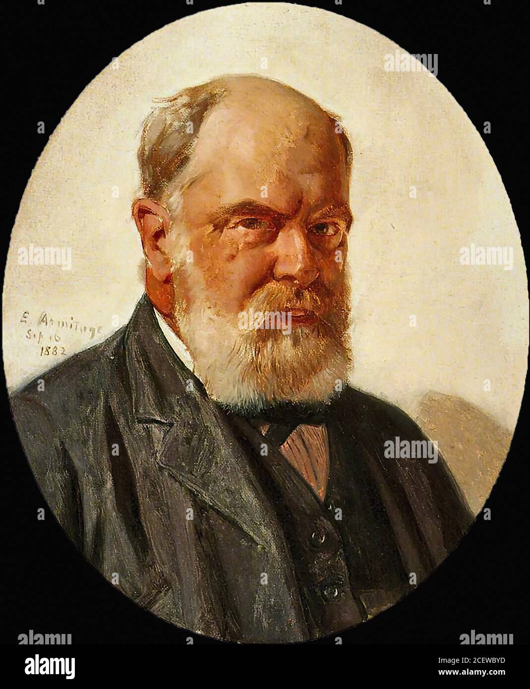 Armitage Edward - Self Portrait - British School - 19th Century Stock ...