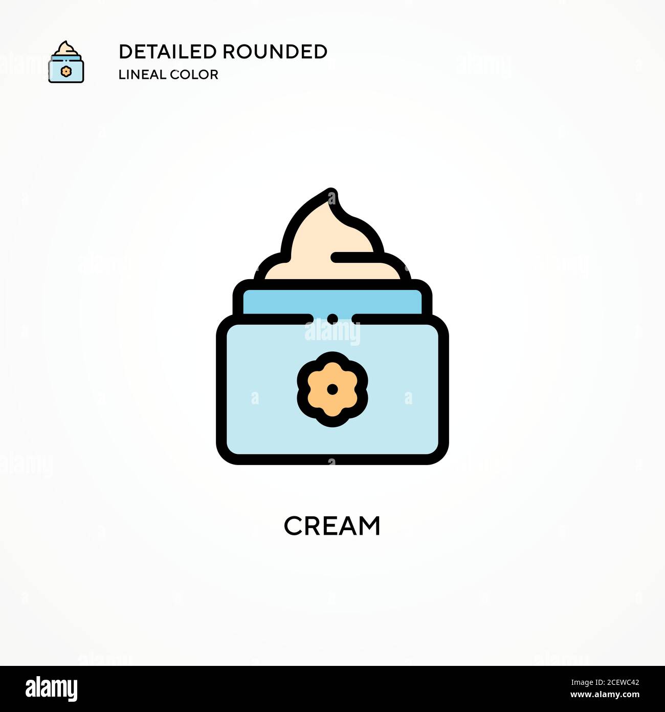 Cream vector icon. Modern vector illustration concepts. Easy to edit ...