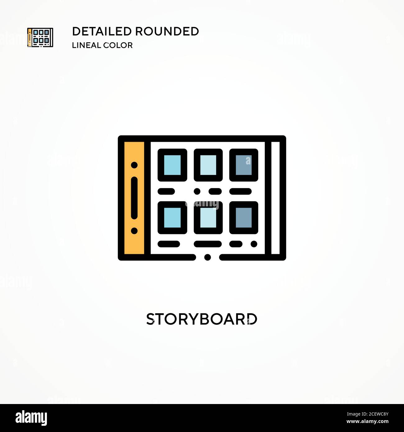 Storyboard vector icon. Modern vector illustration concepts. Easy to ...
