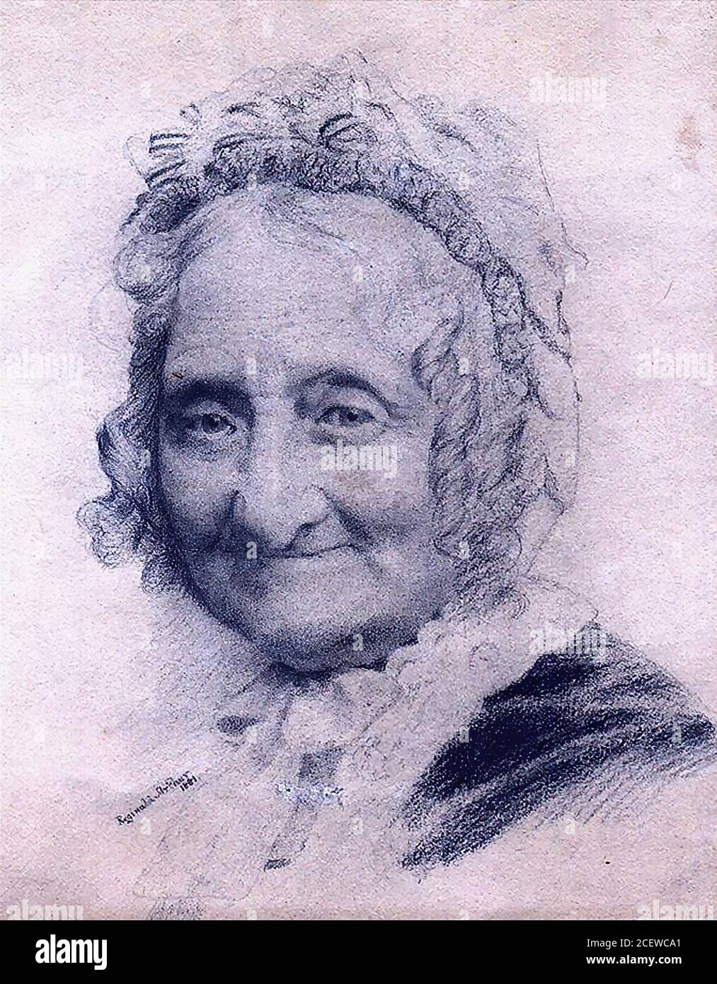 Arthur Reginald - the Artist's Grandmother - British School - 19th ...