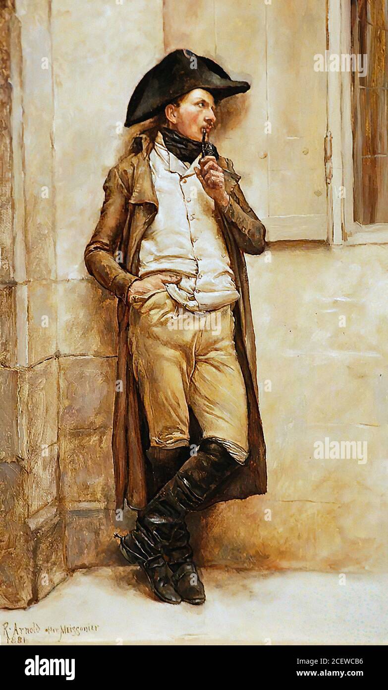 Arnold Reginald Ernst - Le Fumeur - British School - 19th Century Stock ...